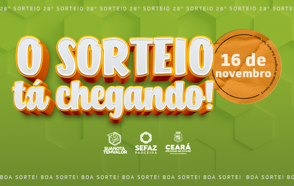 Sua Nota Tem Valor realiza 28° sorteio de R$ 475 mil em prêmios nesta ...